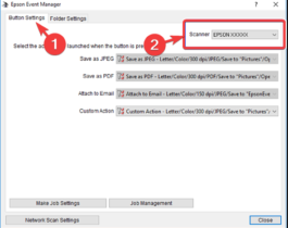 How to Set Up & Change Network Scanning on the Epson Event Manager