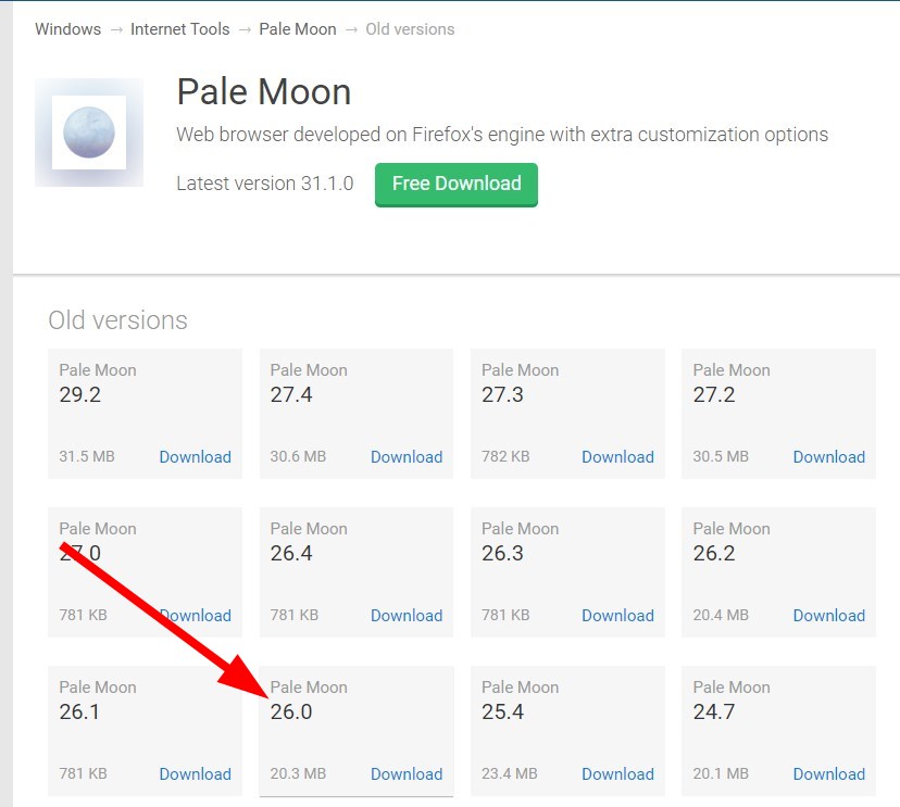 Download Pale Moon Browser for Windows XP 32/64 bit