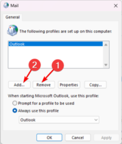 How to Rebuild Outlook Profile on Windows 10
