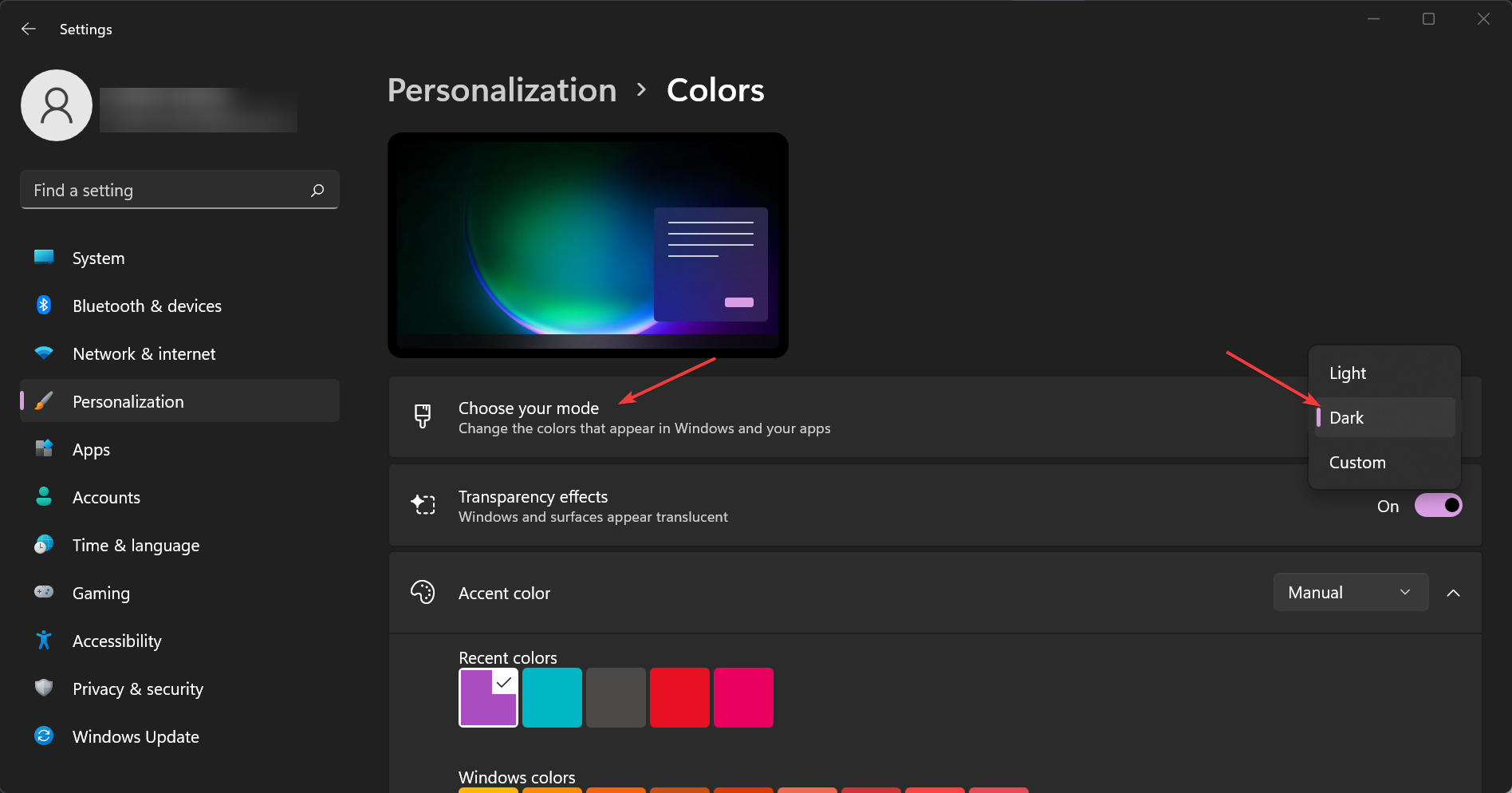 How To Enable System Wide Dark Mode In Windows 11 How To Enable System Wide Dark Mode In Windows 11