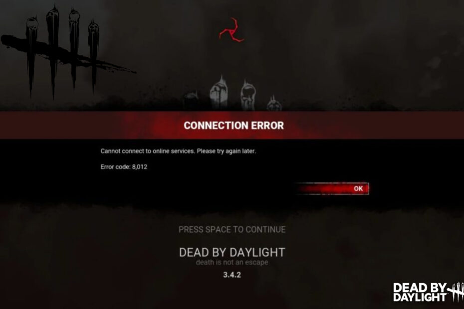 3 Tested Ways to Fix Error Code 8012 in Dead by Daylight