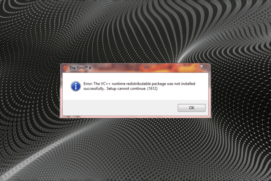 VC++ Runtime Redistributable Error in Sims 4: 5 Fixes to Use