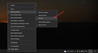 2 Quick Ways to Remove Microsoft News from Taskbar