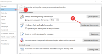 Why Outlook Spell Check is not Working with Signature?
