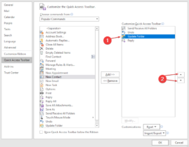 How to Customize The Quick Access Toolbar in Outlook