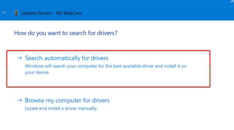 How to Download the Camera Driver in Windows 11 [Step-by-Step]