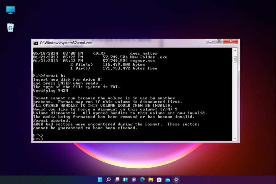 Bad Sectors Were Encountered During the Format [Windows 11 Fix]
