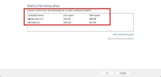 File History no Usable Drives Found: How to Fix This Error