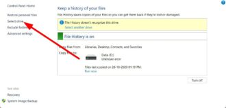 File History no Usable Drives Found: How to Fix This Error