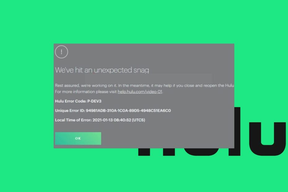 Hulu Error Code P-dev310 & P-dev320: How to Fix Them