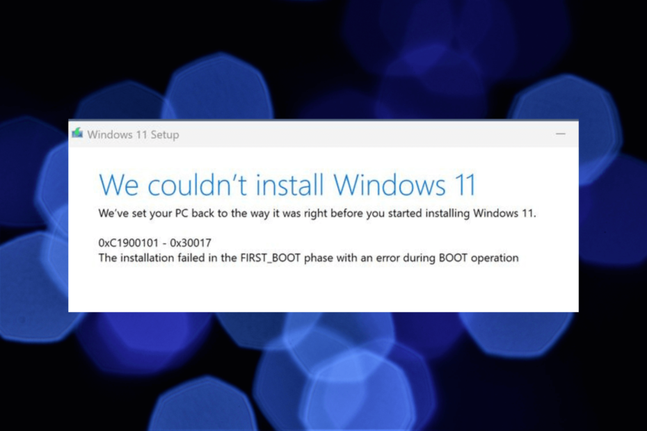 0xc1900101 0x30017: How to Fix This Update/Install Error