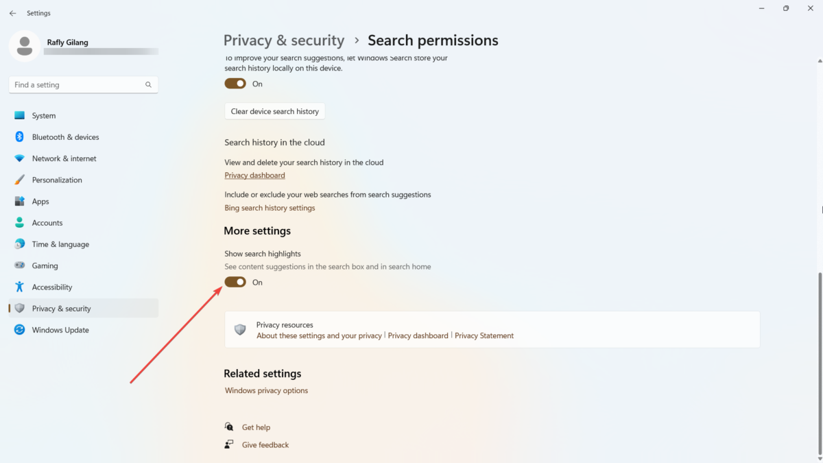 How to Remove Search Bar Image on Windows 11