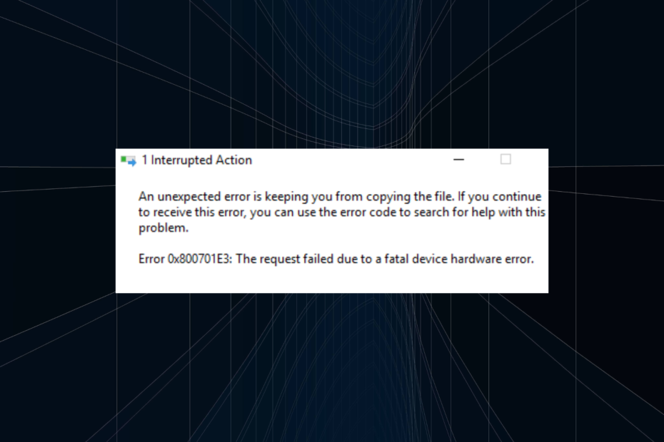 Error 0x800701E3: Fix It Permanently With These 5 Solutions