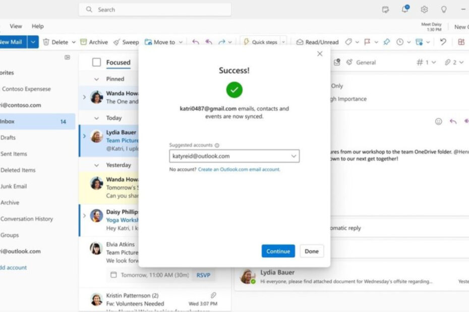 New Outlook for Windows preview adds support for Gmail accounts