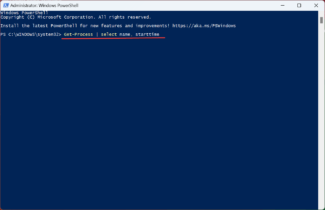 How to Find Process Start Time in Windows