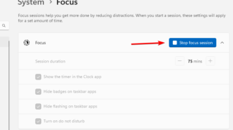 How to Turn Off/On Focus Assist in Windows 11