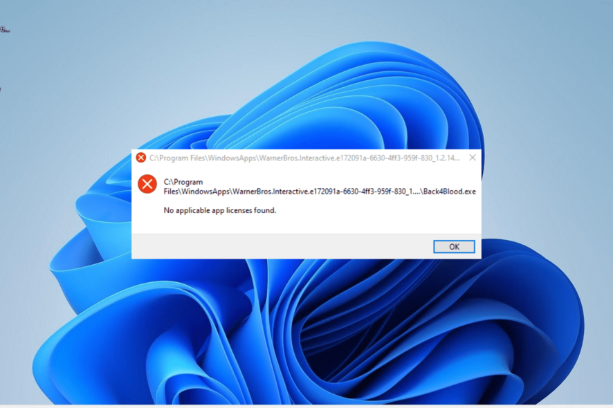 No Applicable App Licenses Found: 5 Ways to Fix This Error