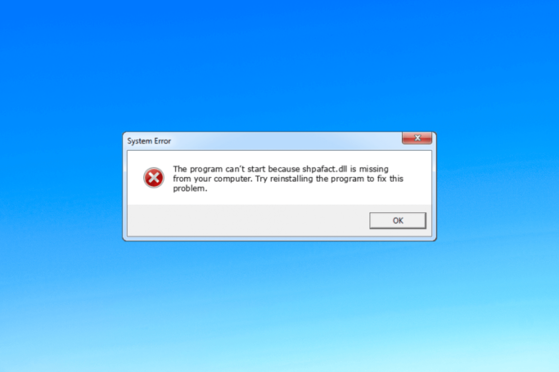 Shpafact.dll: What is It And How to Fix Its Errors