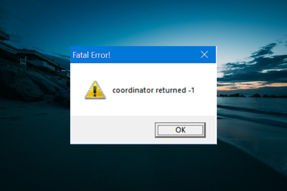Fix: Fatal Error Coordinator Returned-1 [Complete Guide]