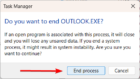 Outlook is Not Fully Closing? How to Force it