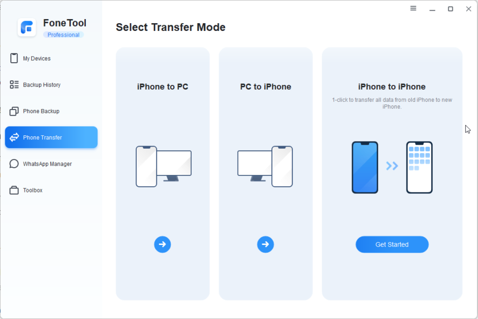 Get FoneTool: iPhone Backup Software for Data Management