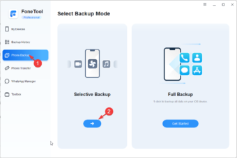 Get FoneTool: iPhone Backup Software for Data Management
