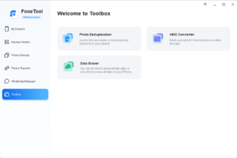 Get FoneTool: iPhone Backup Software for Data Management
