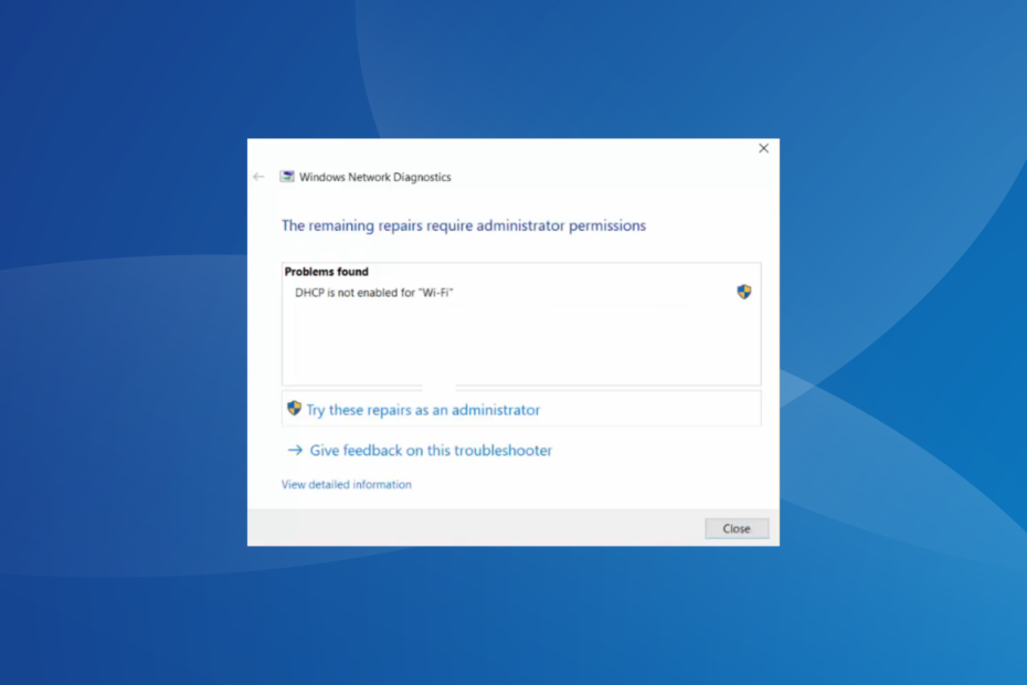 8 Ways to Fix DHCP is Not Enabled for Wi-Fi