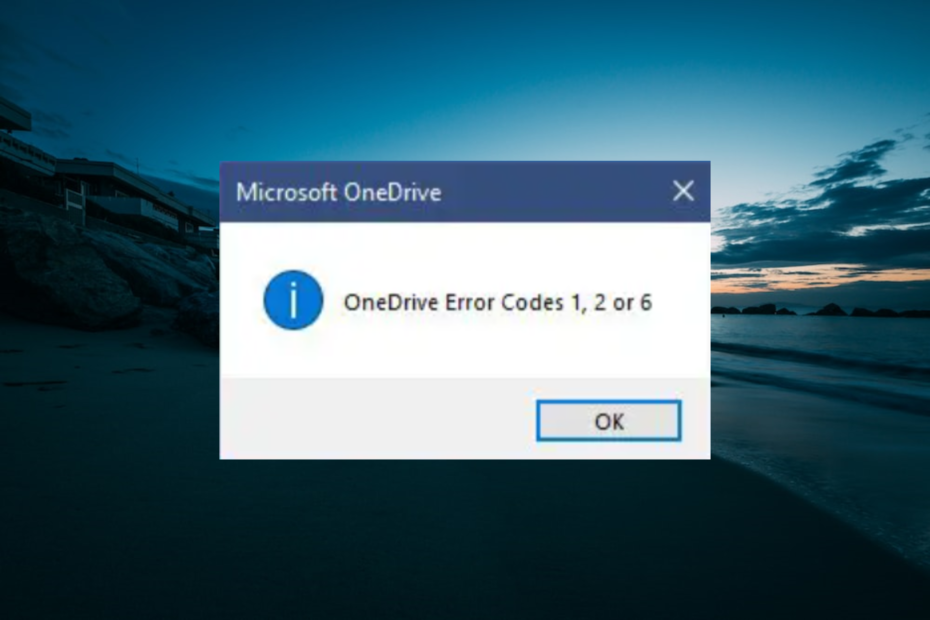 OneDrive Error Codes 1, 2, 6: What they are and how to Fix