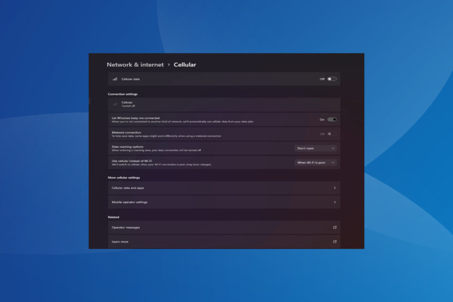 Cellular Option is Missing on Windows 11? How to Enable it Again