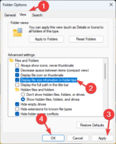 How to Show The Folder Size on Windows 11?