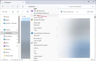 Fix: Right-Click Print is Missing in Windows 11 File Explorer