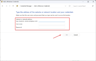 Fix: Credentials Supplied Are Not Sufficient Error on Windows 11