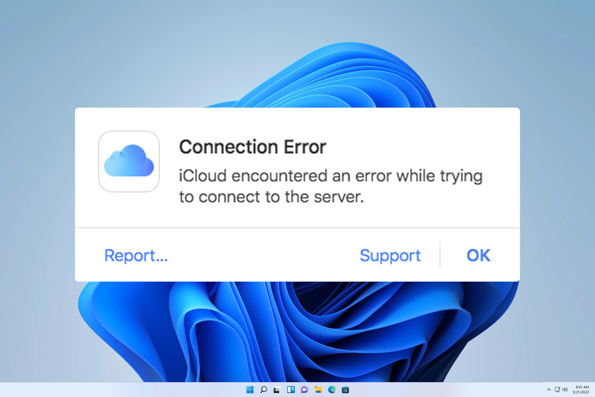 iCloud Encountered an Error on Windows 11 [Server Connection Fix]