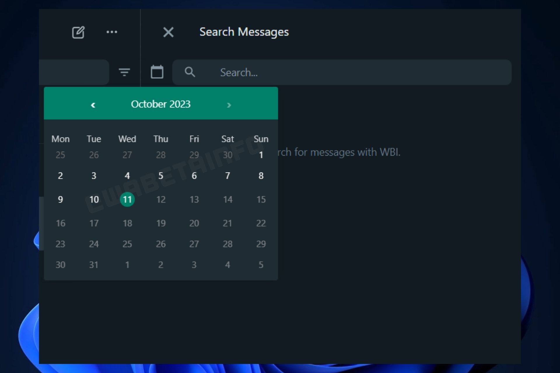 WhatsApp for Web will release a new Search by date feature