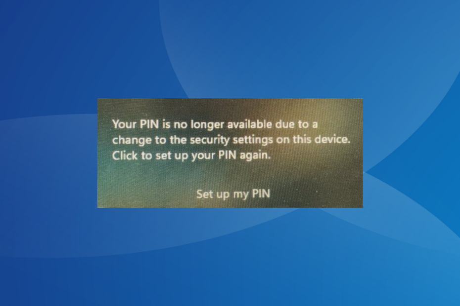 Solved: Your PIN is no Longer Available on Windows 11