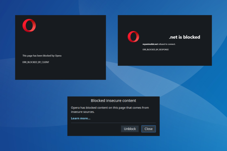 This Page Has Been Blocked By Opera? Unblock it Now [How to]