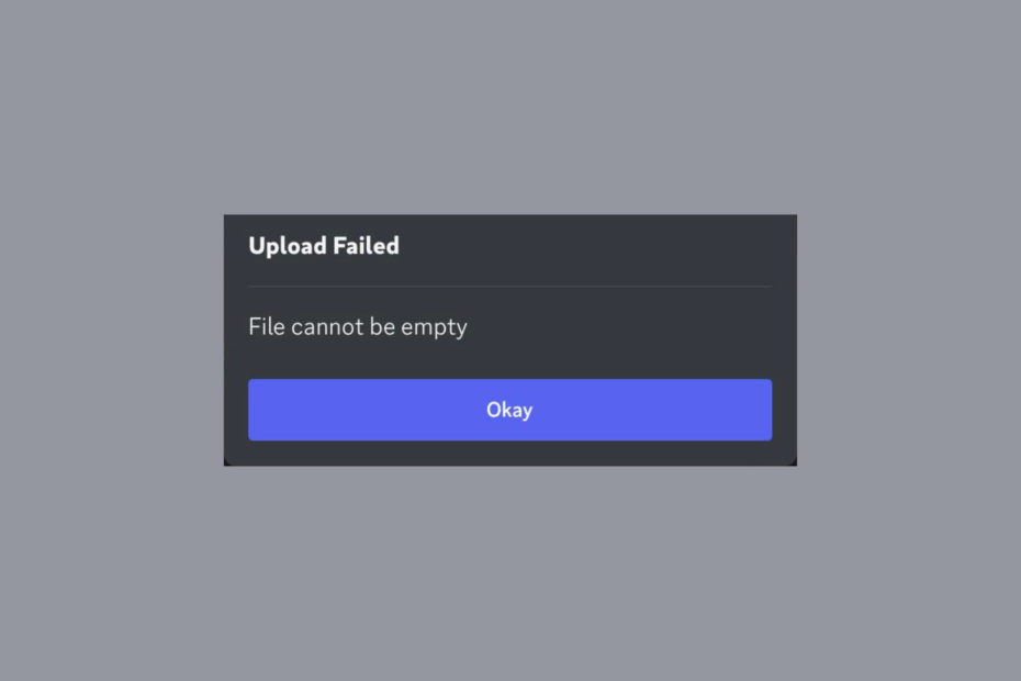 Discord: Upload Failed. File Cannot Be Empty [Fixed]