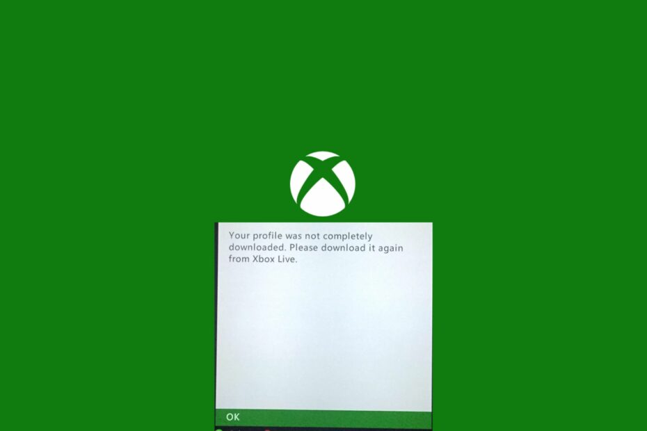 Fix: Your Profile was not Completely Downloaded