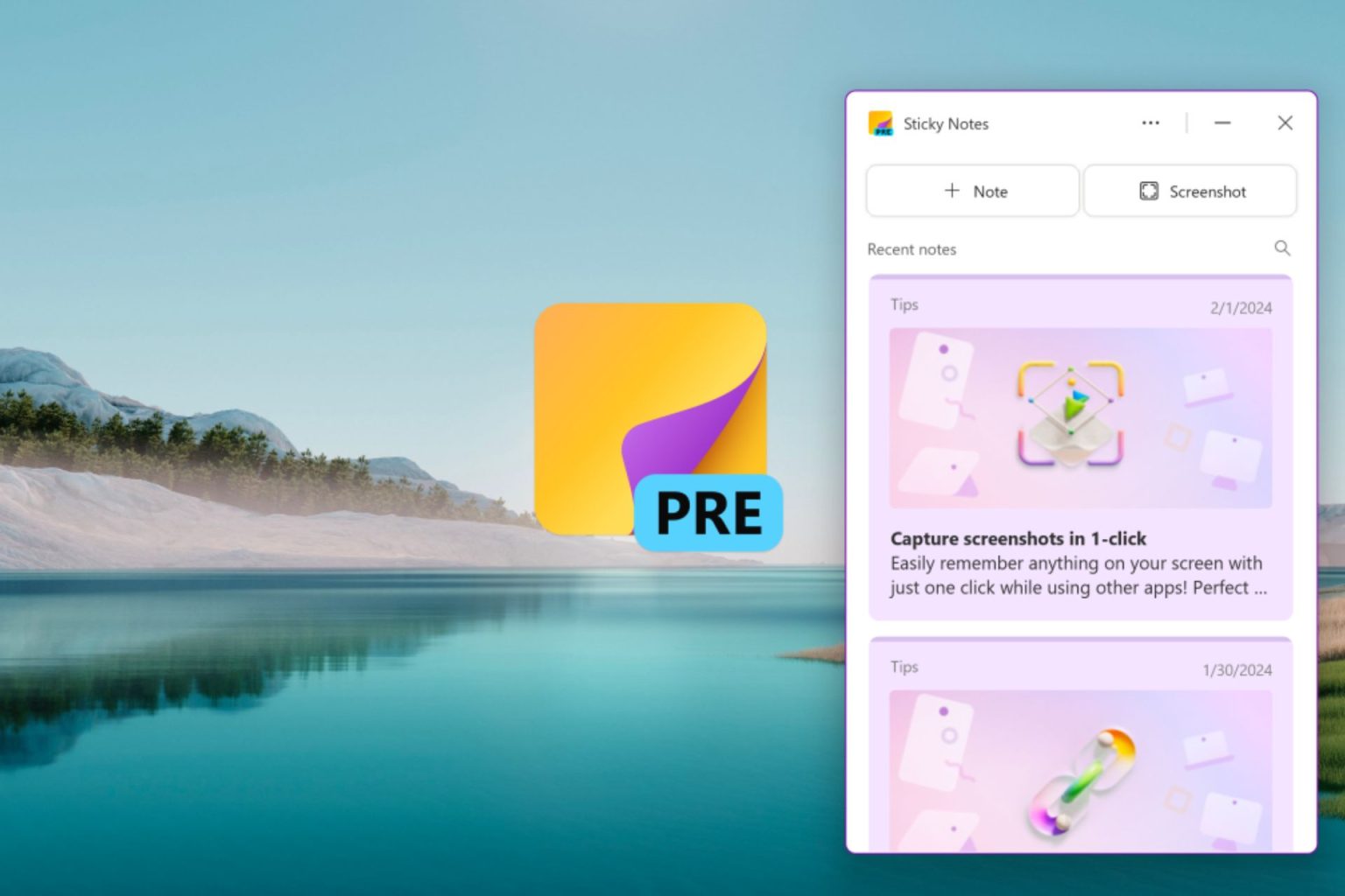 The new Sticky Notes app for Windows will let users capture and link ...