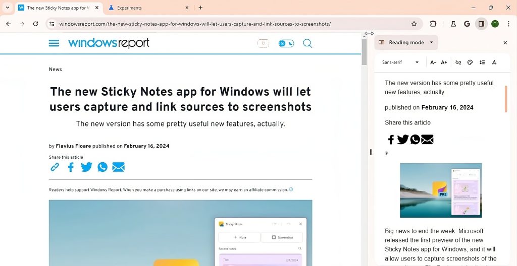 Picture Perfect! Chrome Reading mode now has Images: Will they help or ...