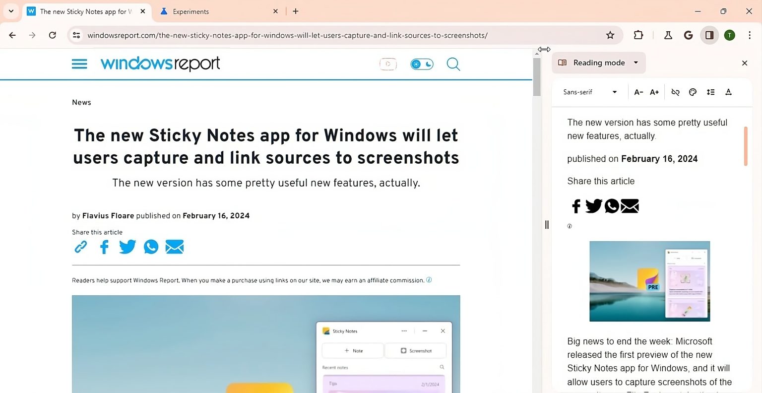 Picture Perfect! Chrome Reading mode now has Images: Will they help or ...