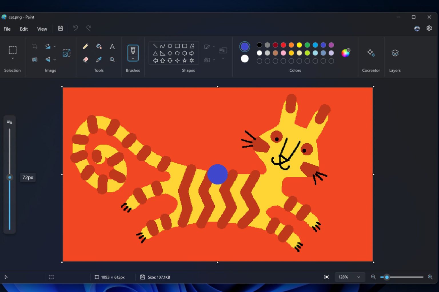 Microsoft Paint's new slider allows users to customize canvas sizes ...