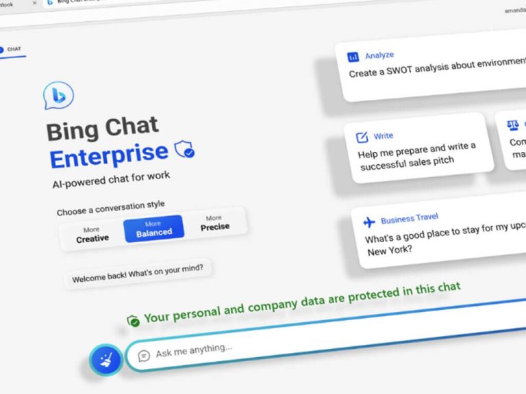 Microsoft details Bing Chat Enterprise’s approach to data protection in ...