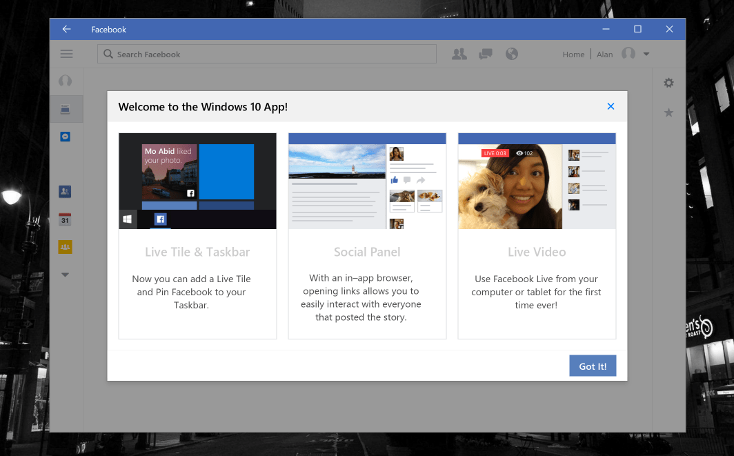 Windows 10 Facebook app updates with design changes & fixes
