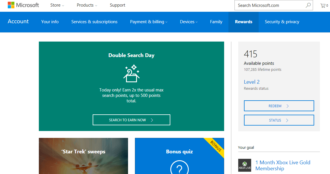 Test your knowledge with a Microsoft themed Microsoft Rewards quiz