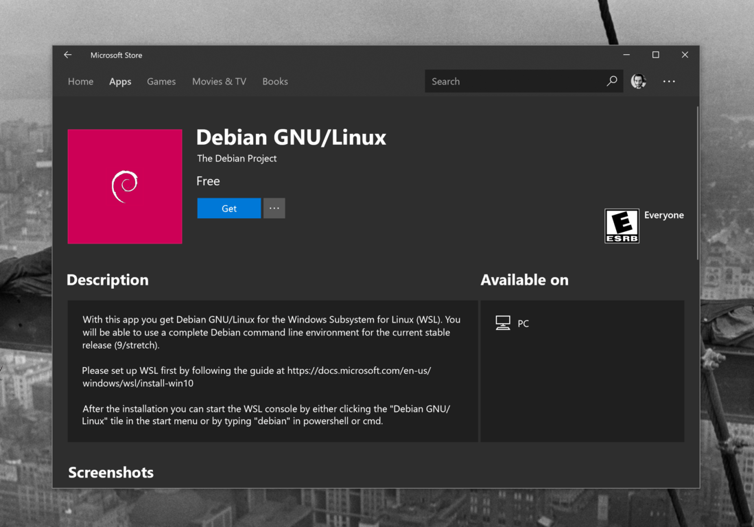 Debian Linux distribution also makes it way to the Microsoft Store