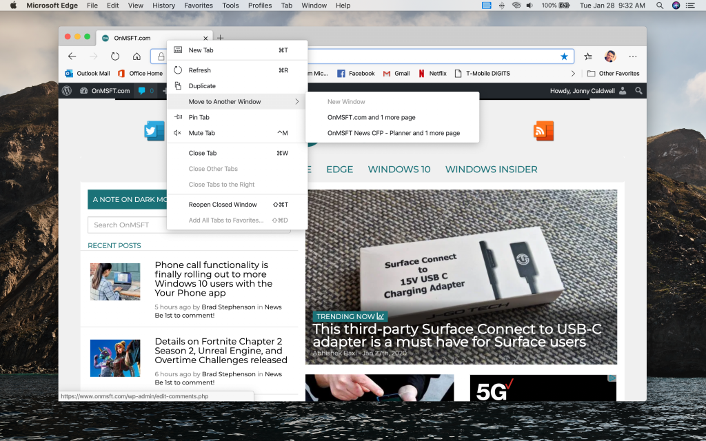 Microsoft is bringing Edge’s “move tabs to new window” feature to Chrome