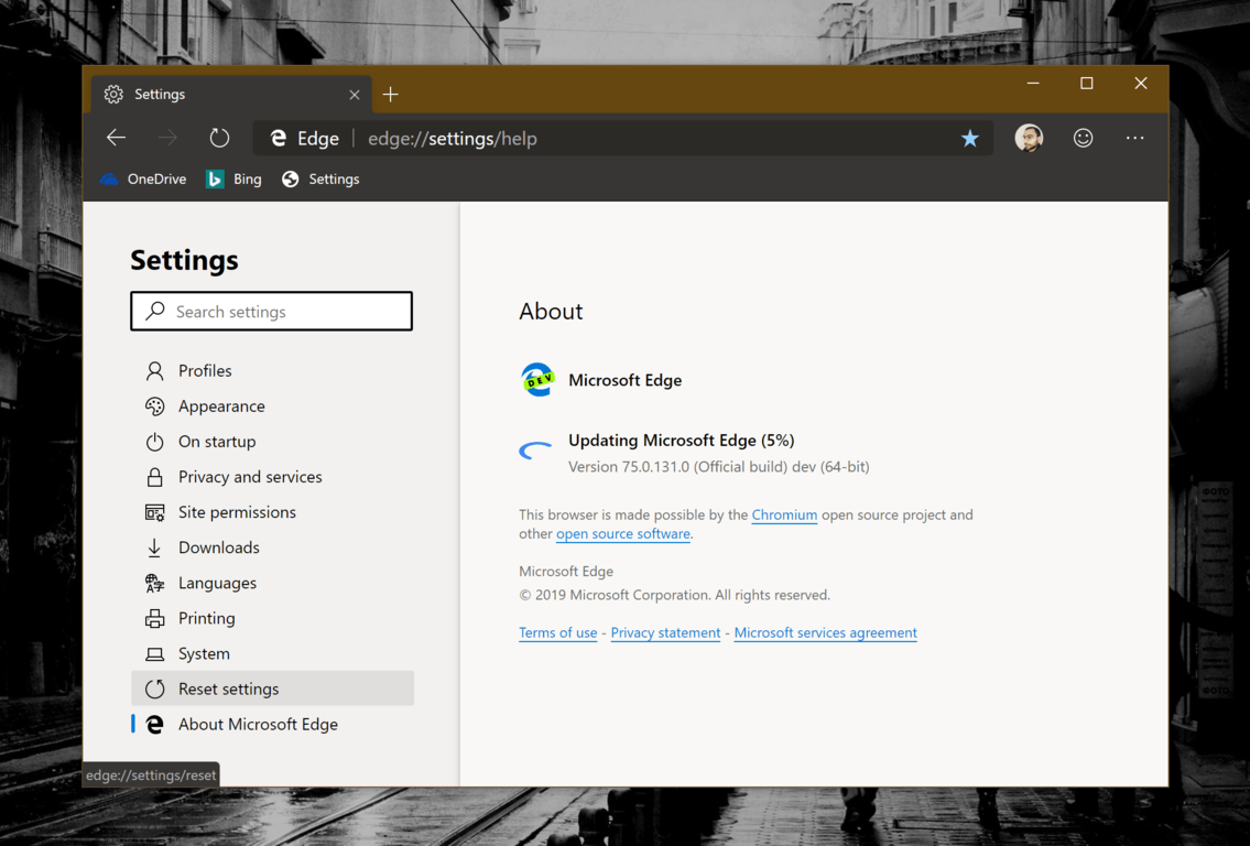 Microsoft Edge Insider Dev channel gets bumped to build 79.0.309.5, is ...
