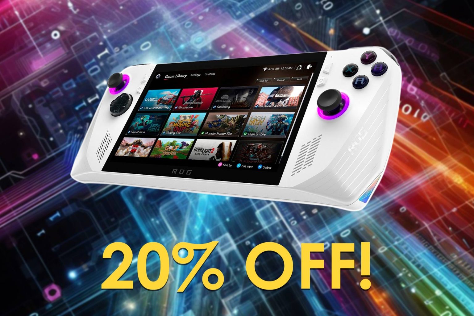 Level up your game and get ASUS ROG Ally Z1 at 20% discount
